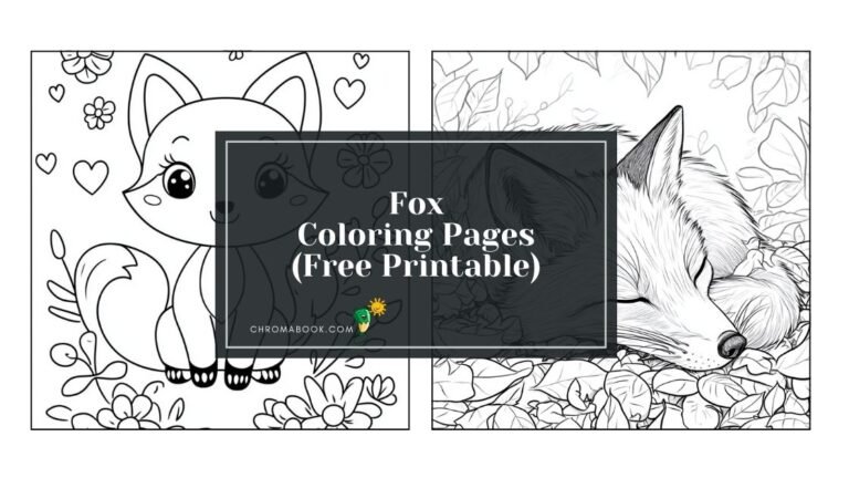 Fox Coloring Pages - Free Printable PDF - Coloring 4 Kids